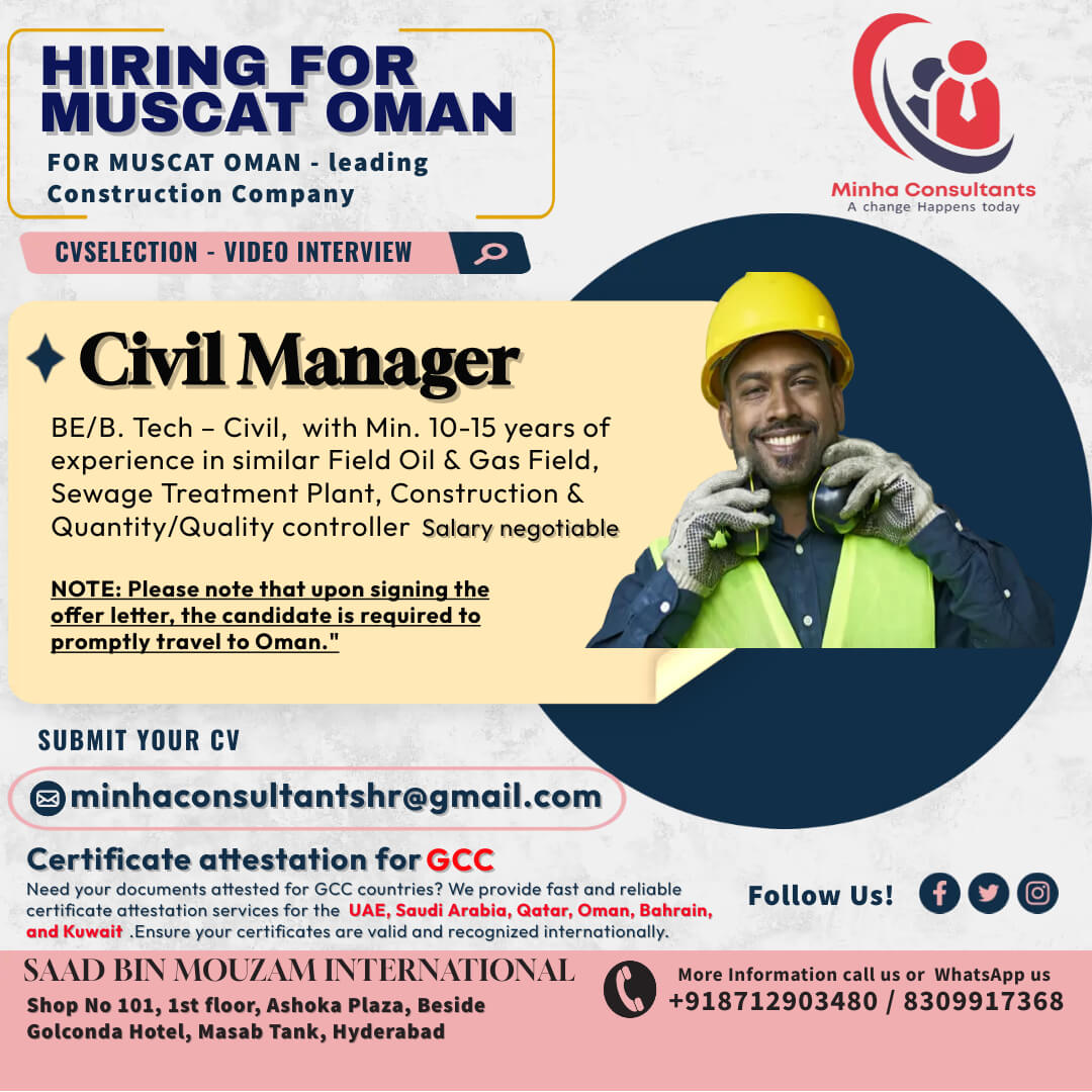 Get all the Job Postings of Employer Minha Overseas consultants from India