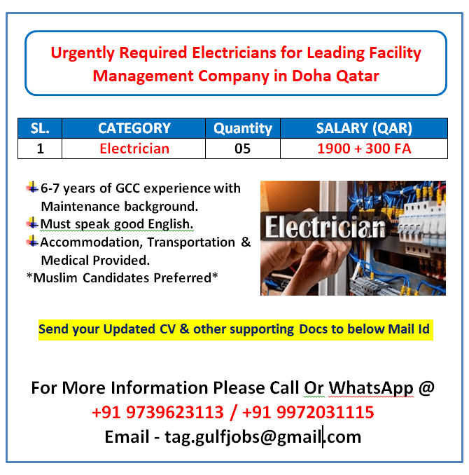 URGENT REQUIREMENT FOR KUWAIT
