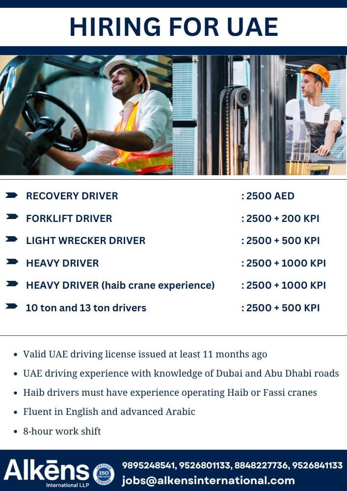 HIRING FOR UAE