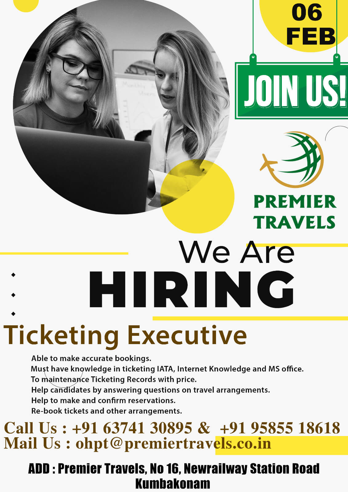 Ticketing Executive