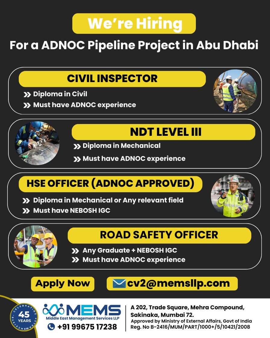 We're Hiring for a Leading Company in Saudi Arabia