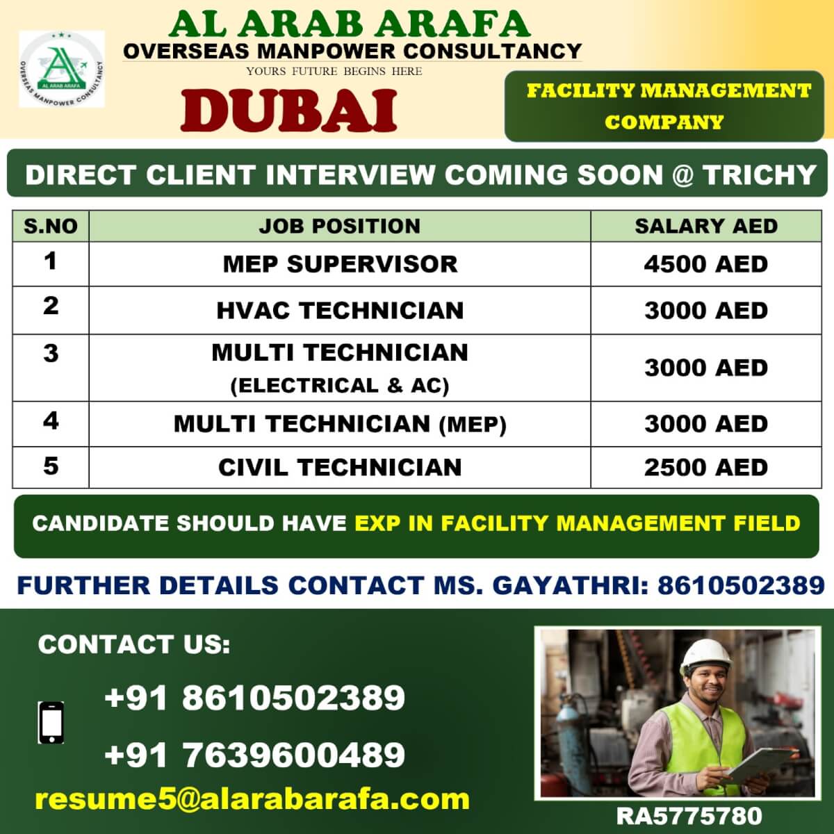 DIRECT CLIENT INTERVIEW ON COMING SOON @ TRICHY