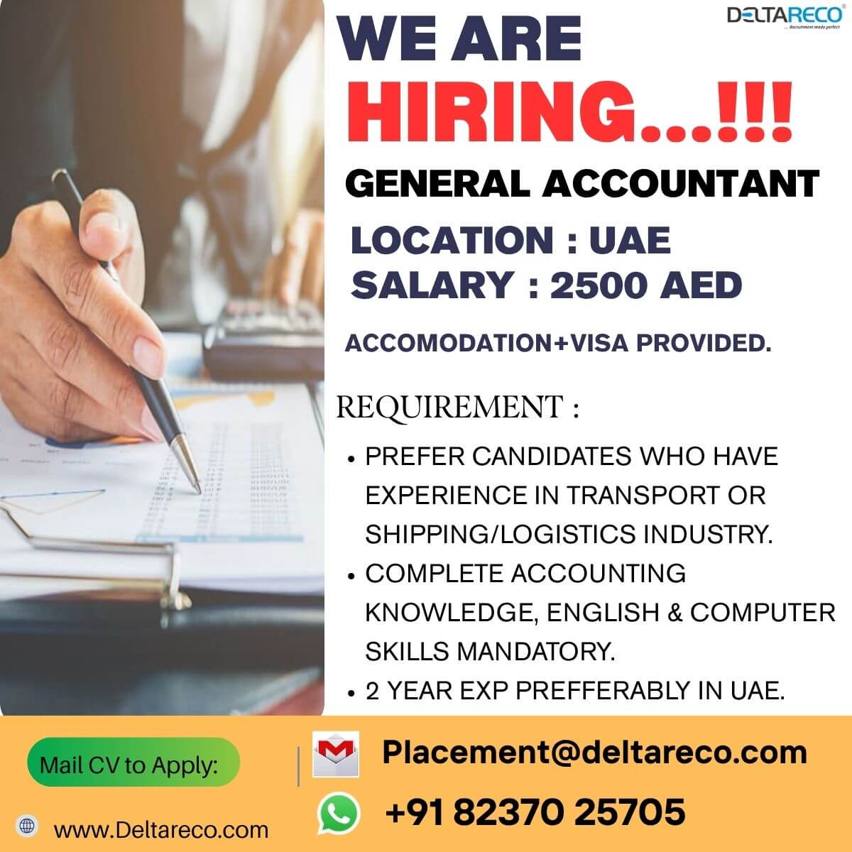 5 Positions For Accountant in UAE- URgent Hiring