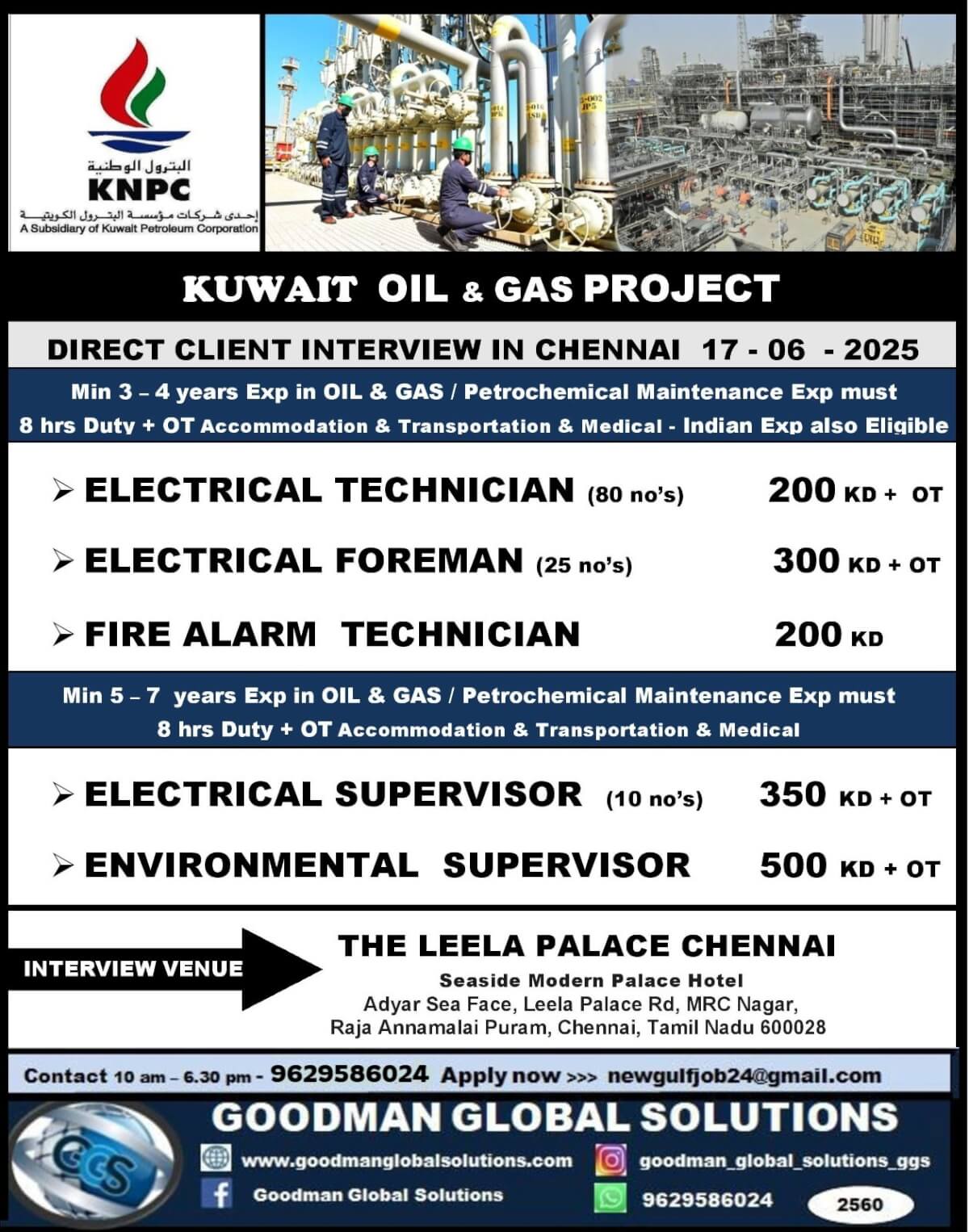 OIL & GAS / PETROCHEMICAL MAINTENANCE PROJECT KUWAIT - KNPC PROJECT ...