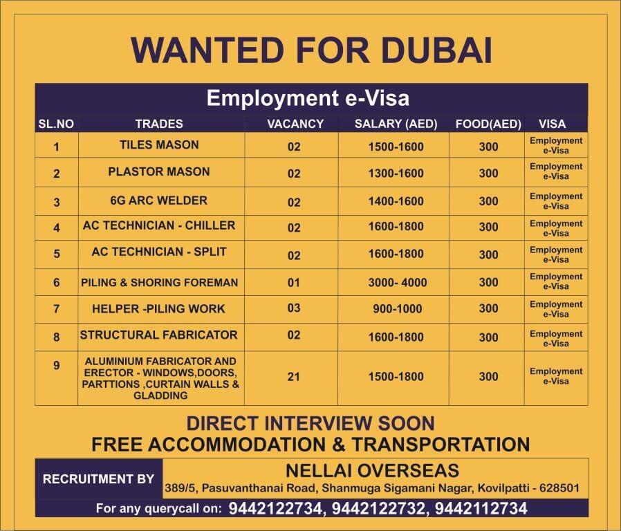 WANTED FOR UAE