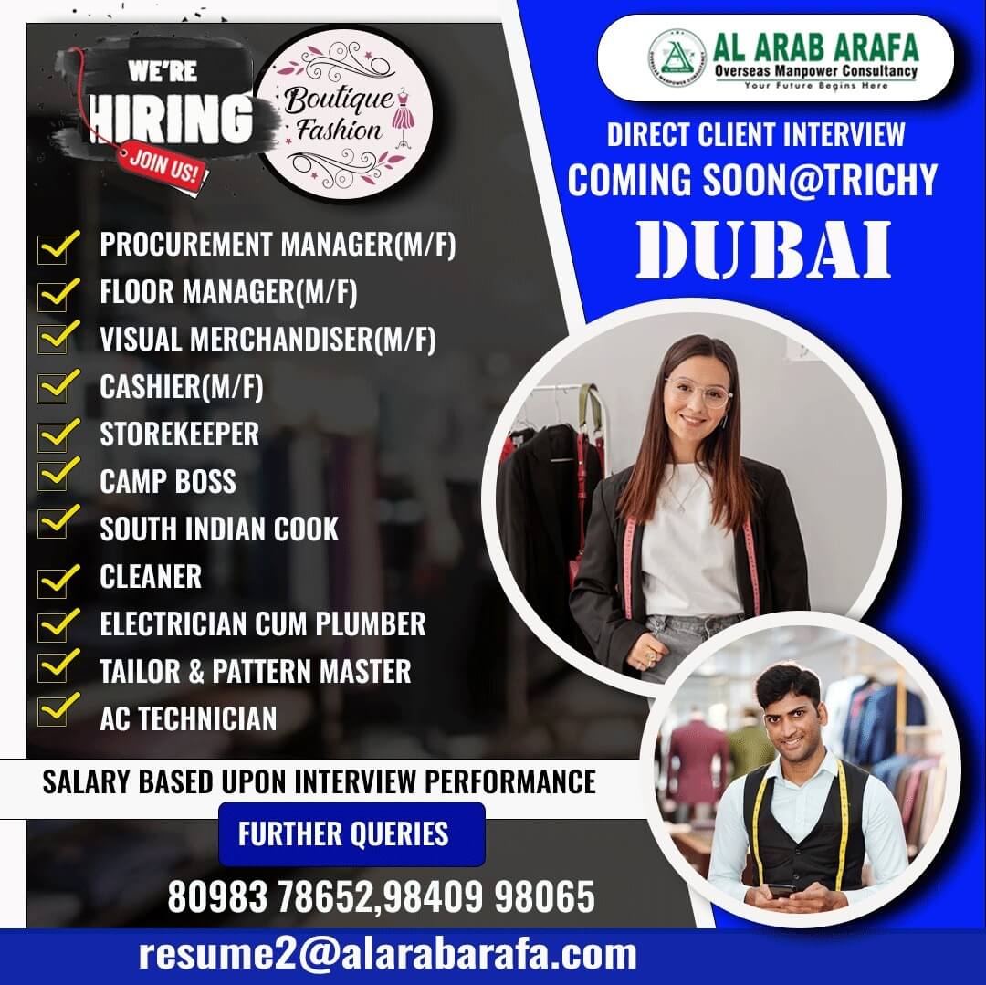 DIRECT CLIENT INTERVIEW ON 22.06.2025 @ TAMILNADU