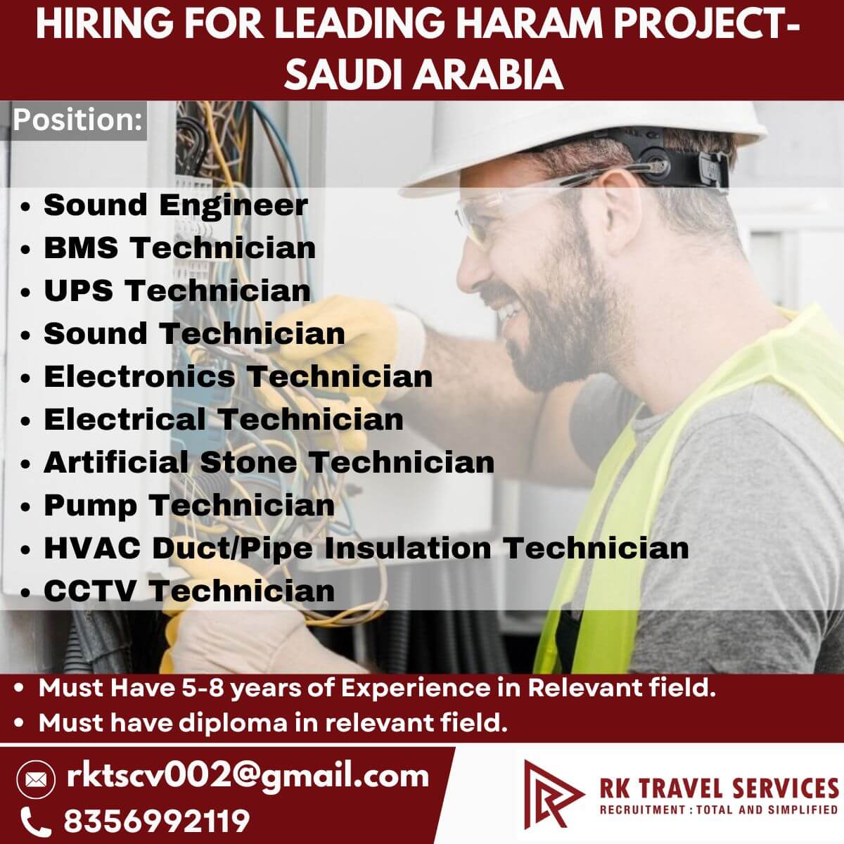 URGENT REQUIREMENT FOR DUBAI